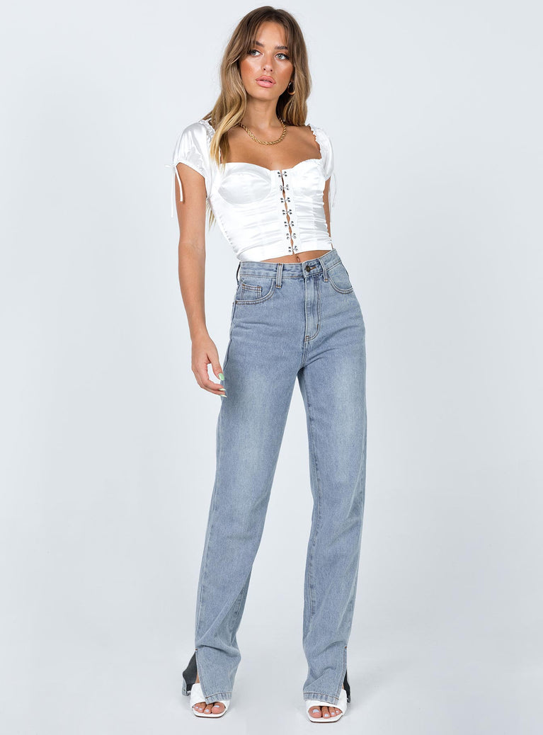 Allyson Top White | Princess Polly USA