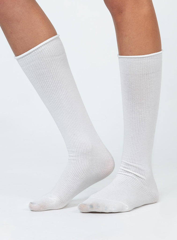 Garnet Socks White | Princess Polly