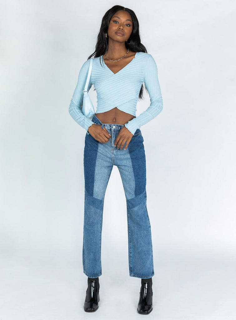 Abigal Top Blue | Princess Polly