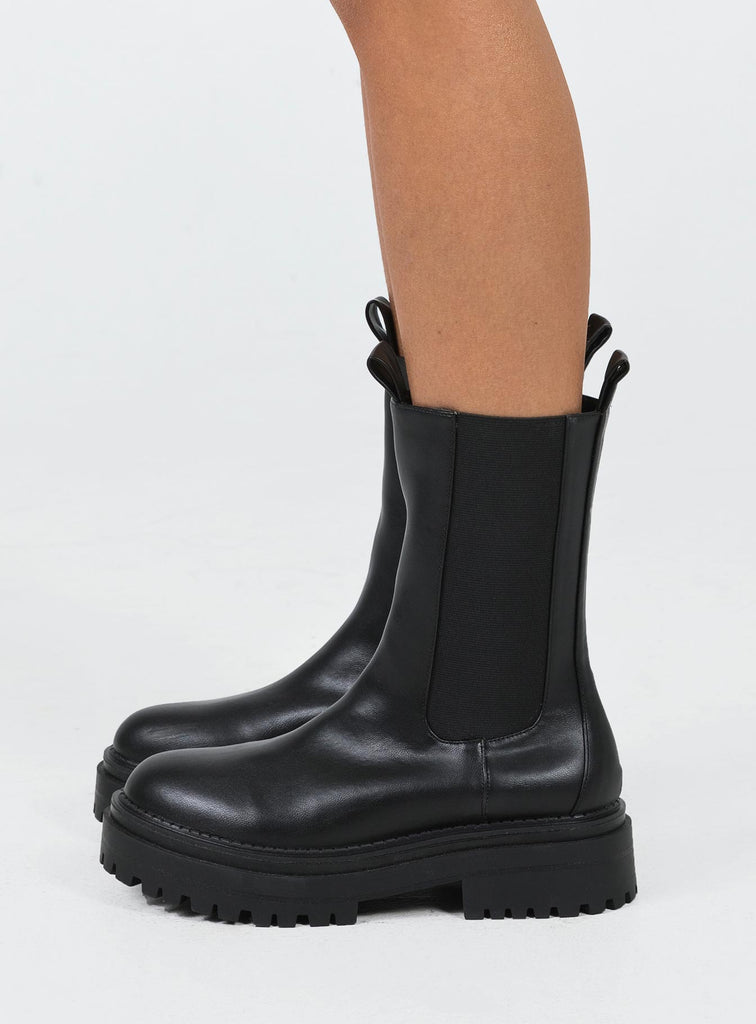 Baker Boots Black | Princess Polly
