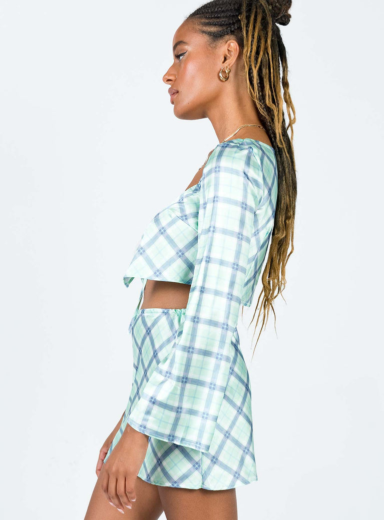 Sheena Set Green Check | Princess Polly USA