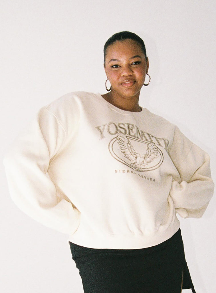 Yosemite Sweater Cream Curve | Princess Polly