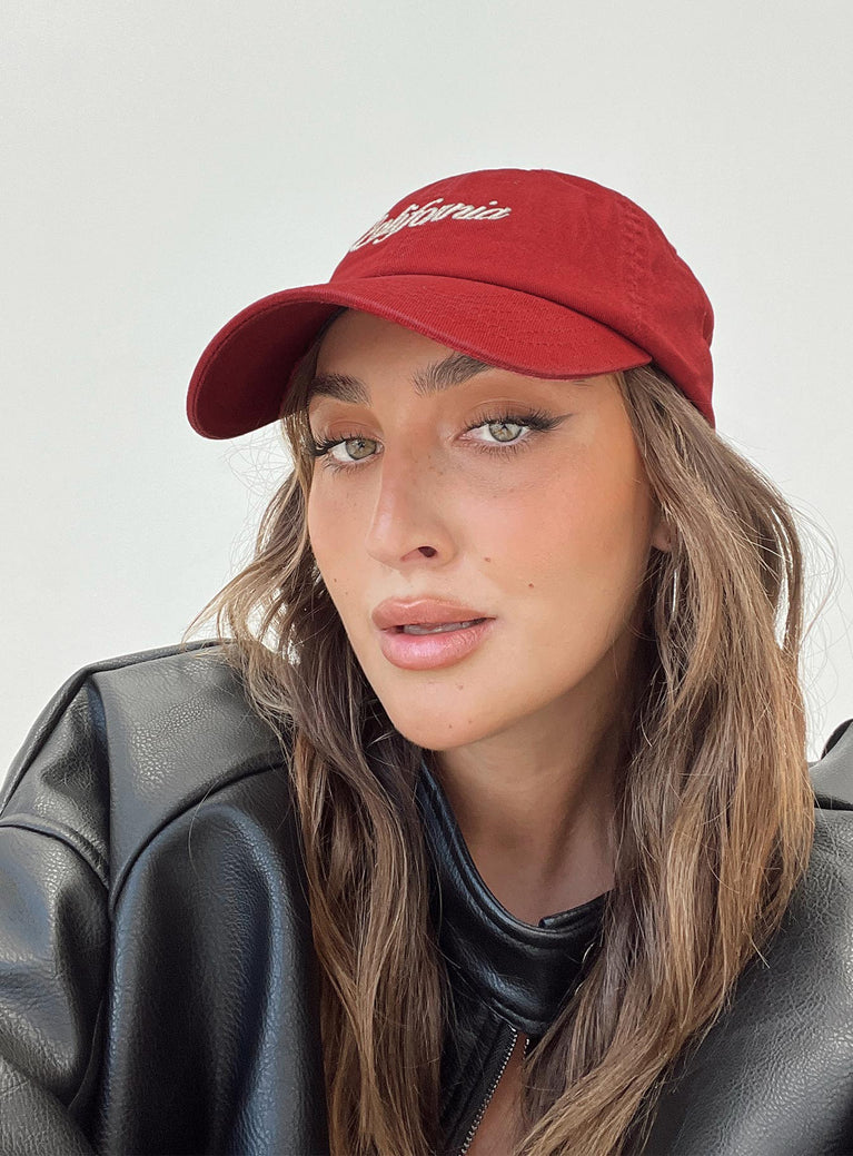 Cal Cap Red | Princess Polly USA