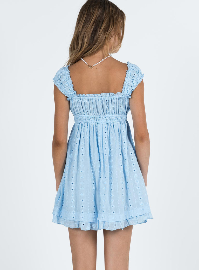 Carlita Mini Dress Blue | Princess Polly USA