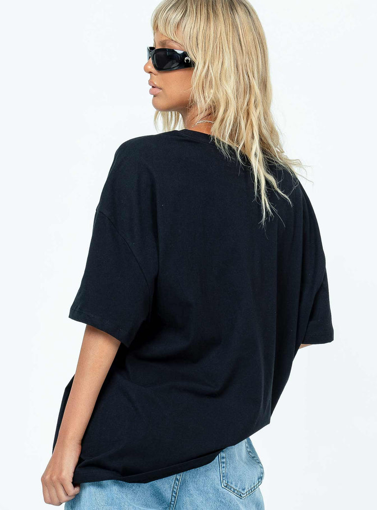 Future Oversize Tee Black | Princess Polly USA