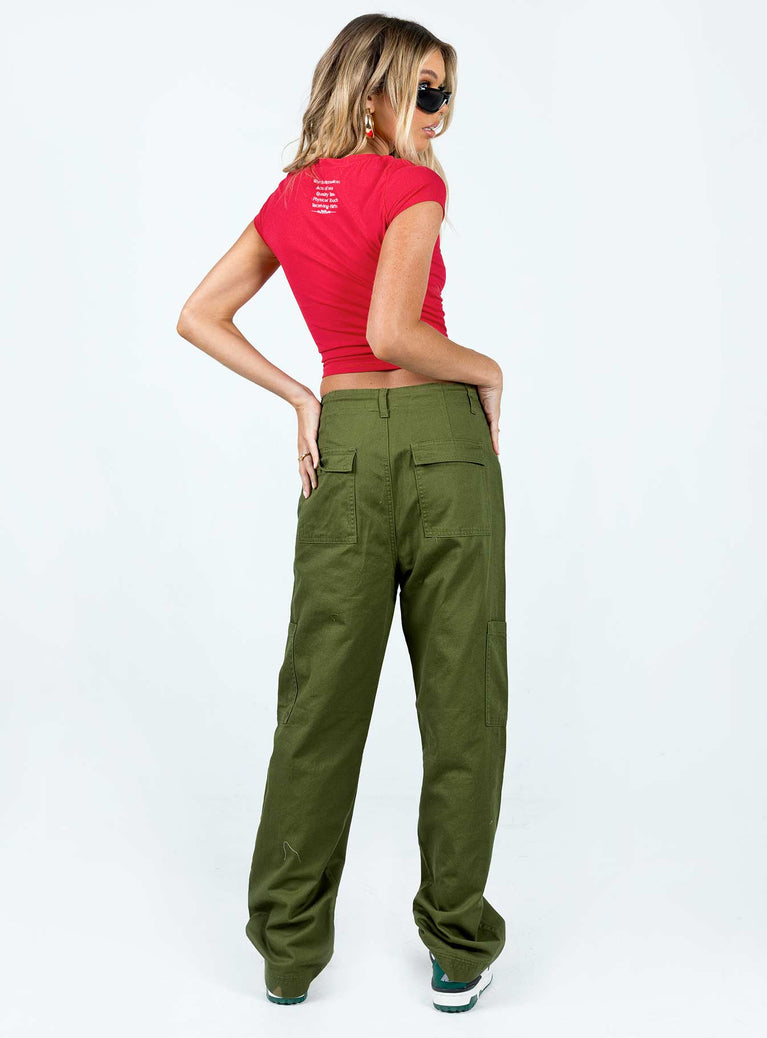 Pembrooke Cargo Pants Khaki | Princess Polly USA
