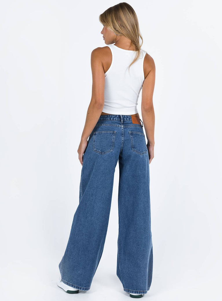 Ramos Low Rise Jeans Denim | Princess Polly USA