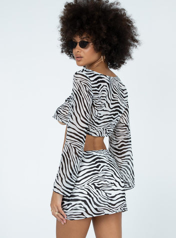 Sheena Set Zebra | Princess Polly