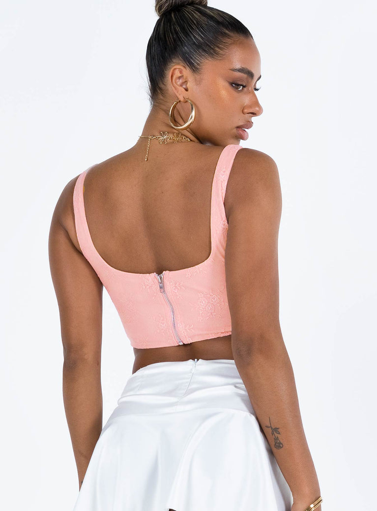 Eblin Corset Top Pink | Princess Polly USA