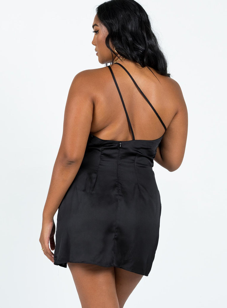 Mileah Backless Mini Dress Black | Princess Polly USA