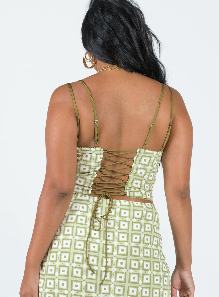 Rickard Geo Corset Top Multi | Princess Polly USA