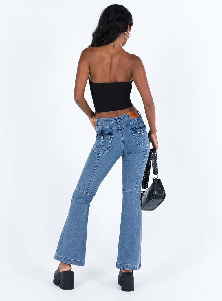 Formont Jeans Mid Wash Denim | Princess Polly USA