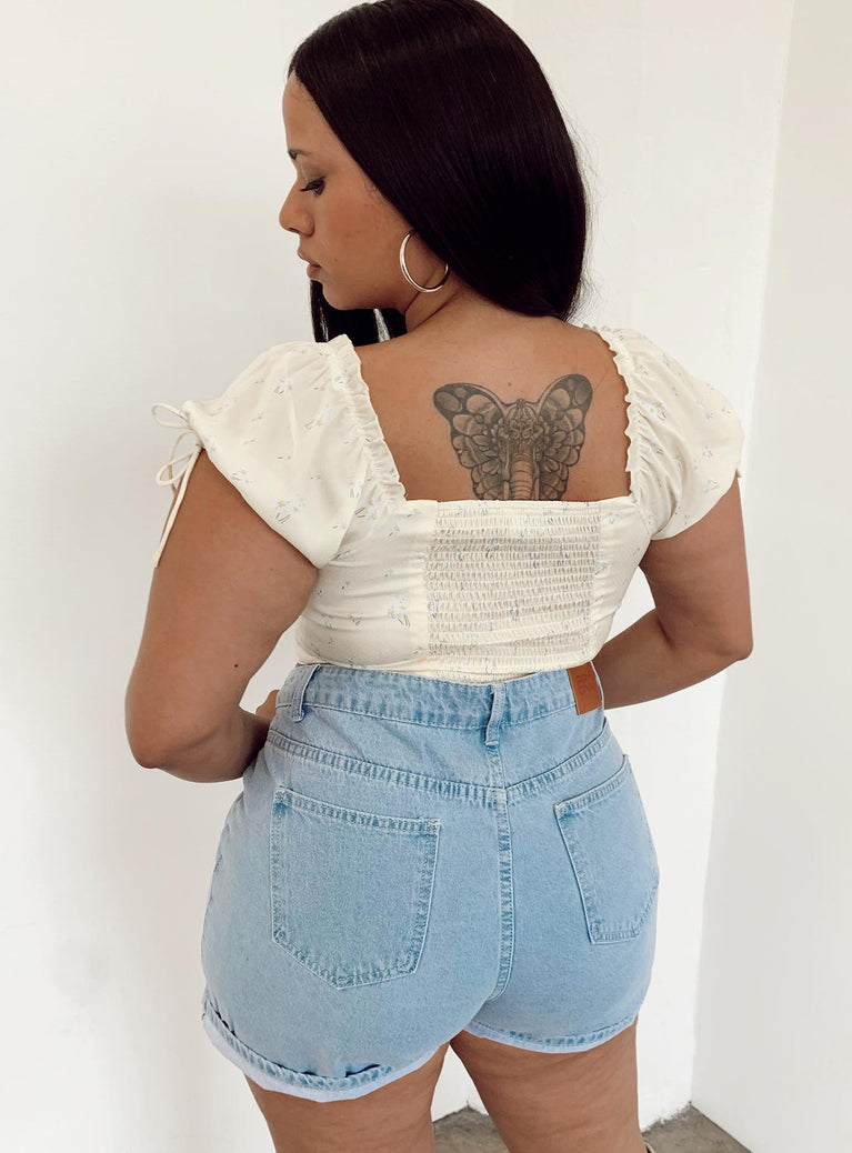 Allyson Top Yellow Curve | Princess Polly USA