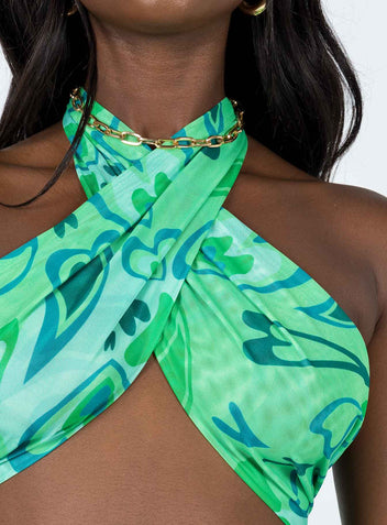 Atkins Top Green Heart | Princess Polly USA