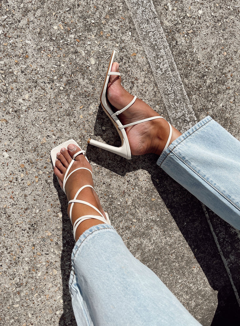 Billini Cheyanne Heels Bone | Princess Polly USA