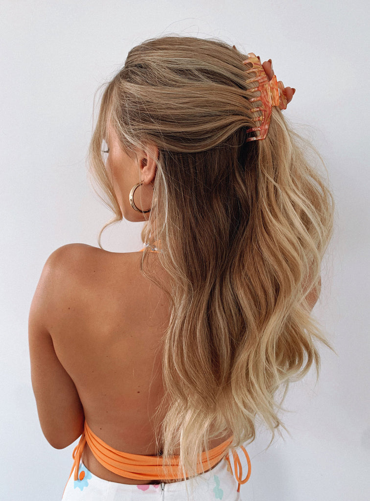 High Summer Hair Clip Orange / Pink | Princess Polly